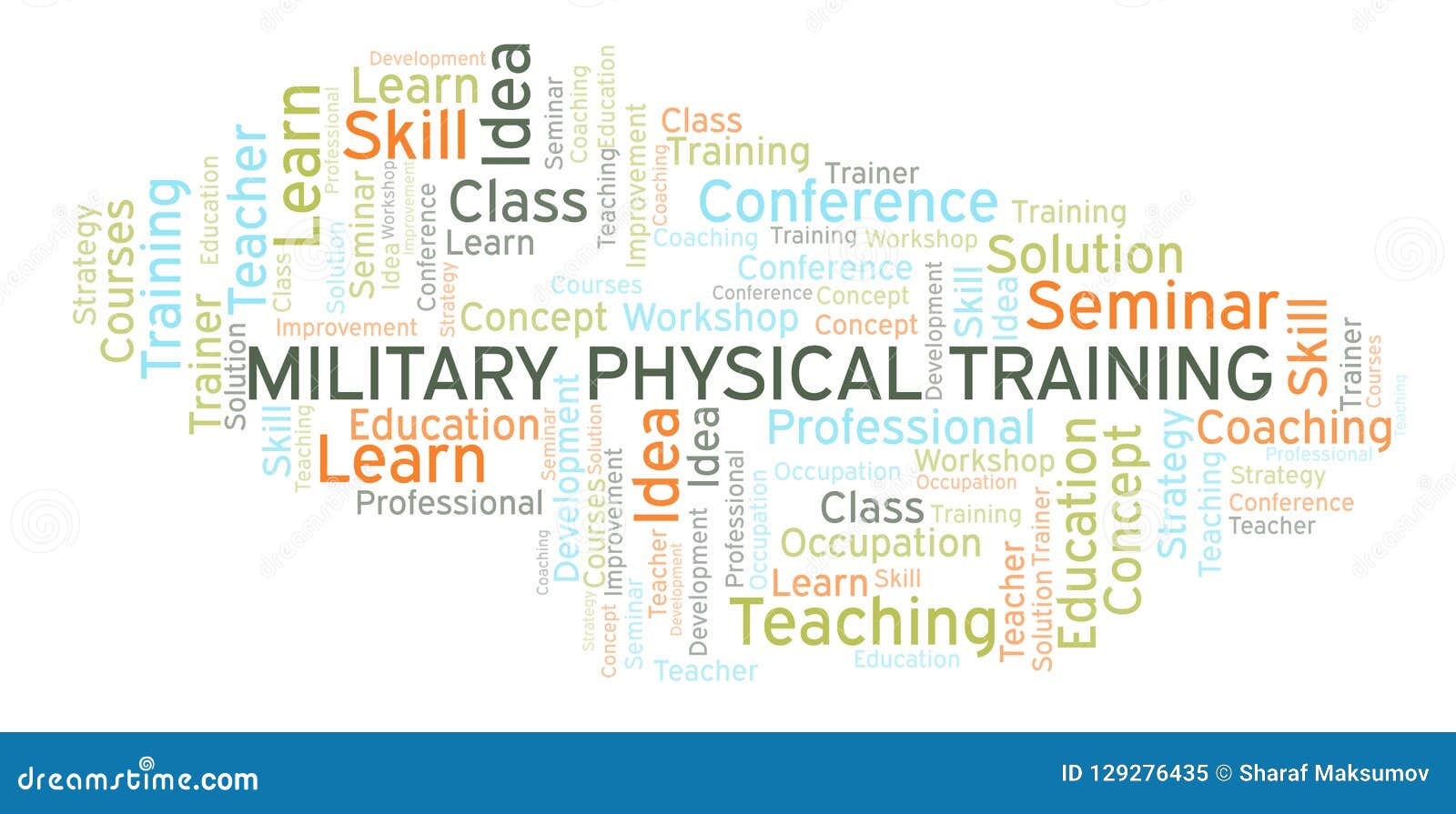 Military Physical Training Concept Vector Illustration In Flat Style ...