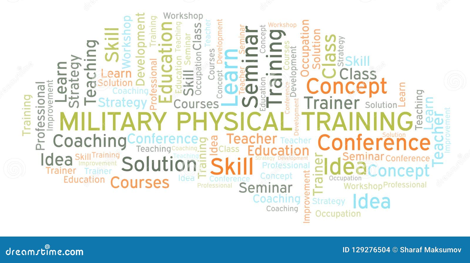 Military Physical Training Concept Vector Illustration In Flat Style ...