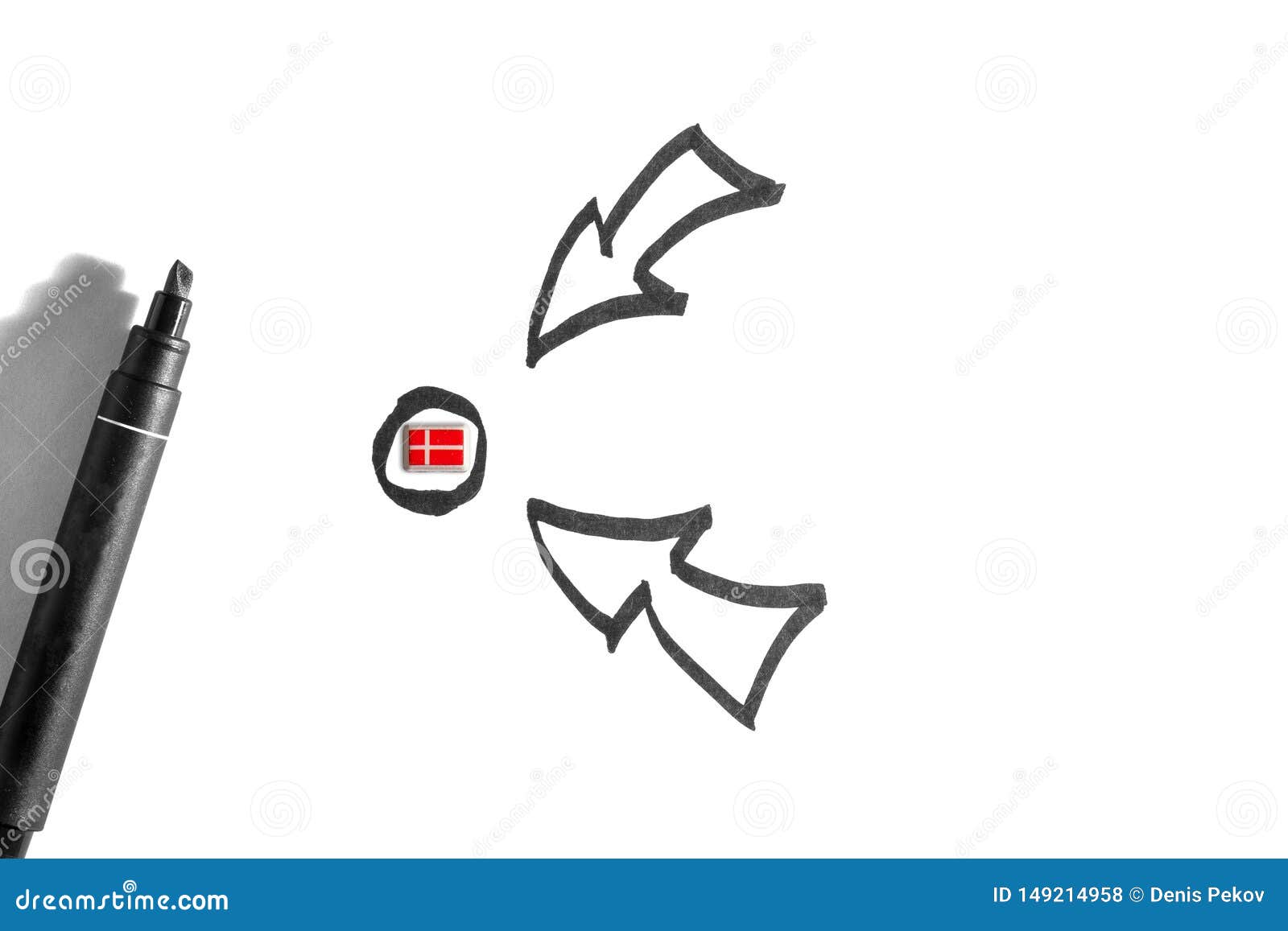 Military Plan of Attack, Tactical Operation Against Denmark Stock Photo ...