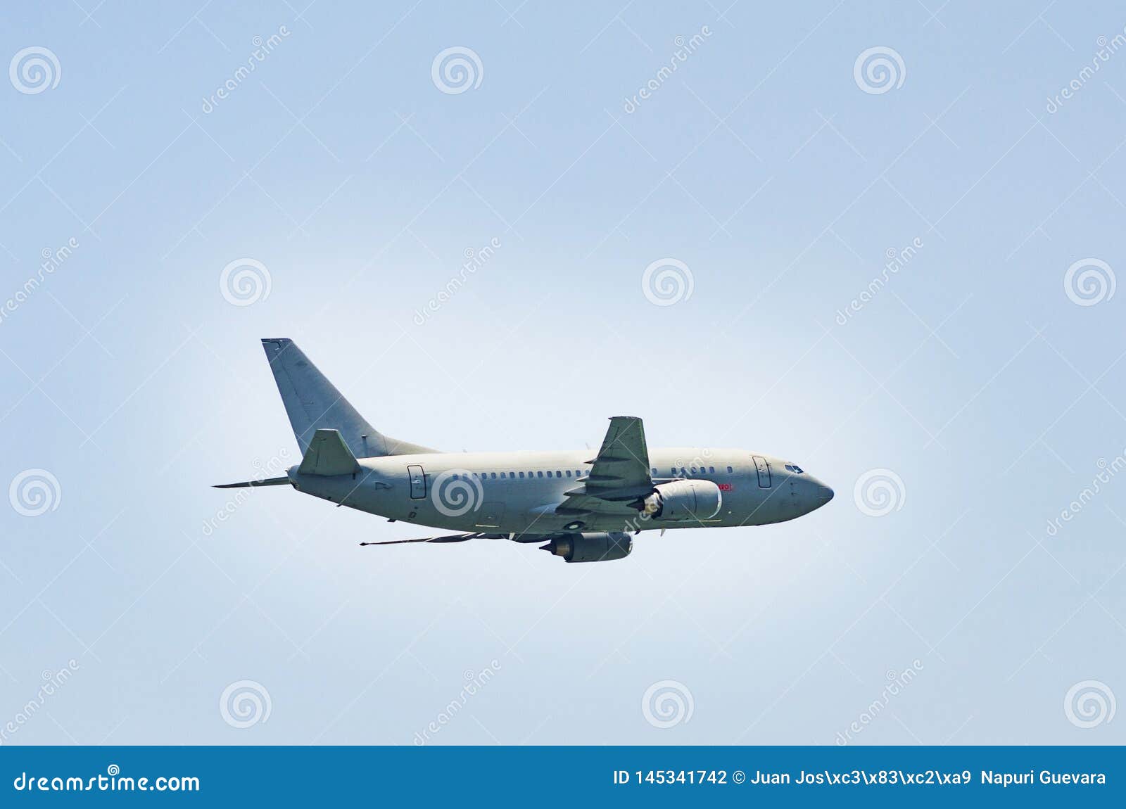 Military Plane Plowing the Skies of Lima, Peru Stock Photo - Image of ...