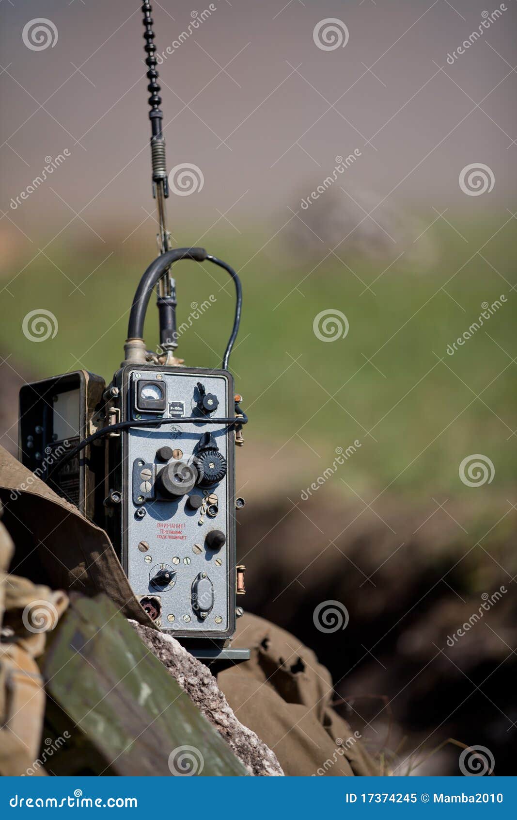 Military portable radio stock image. Image of reenactment - 17374245