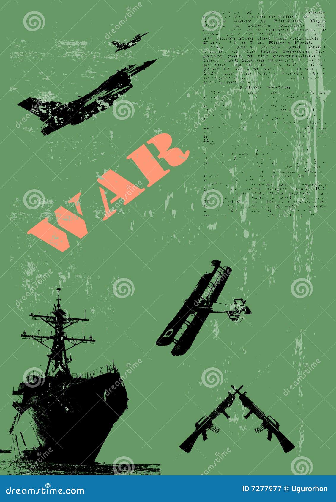 Military Poster Illustration Stock Vector - Illustration of color ...