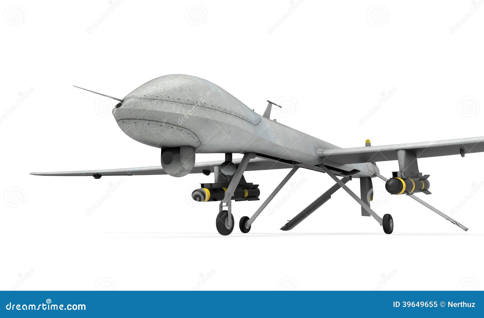 Military Predator Drone stock illustration. Illustration of modern ...
