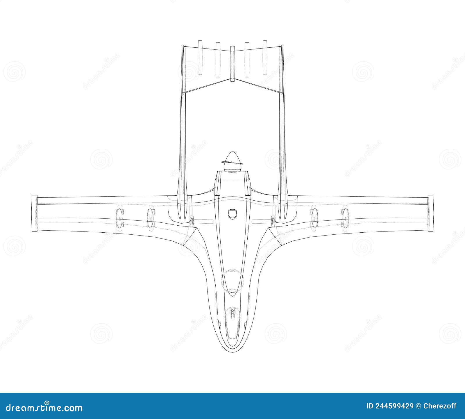 Military Predator Drone. Vector Stock Vector - Illustration of ...