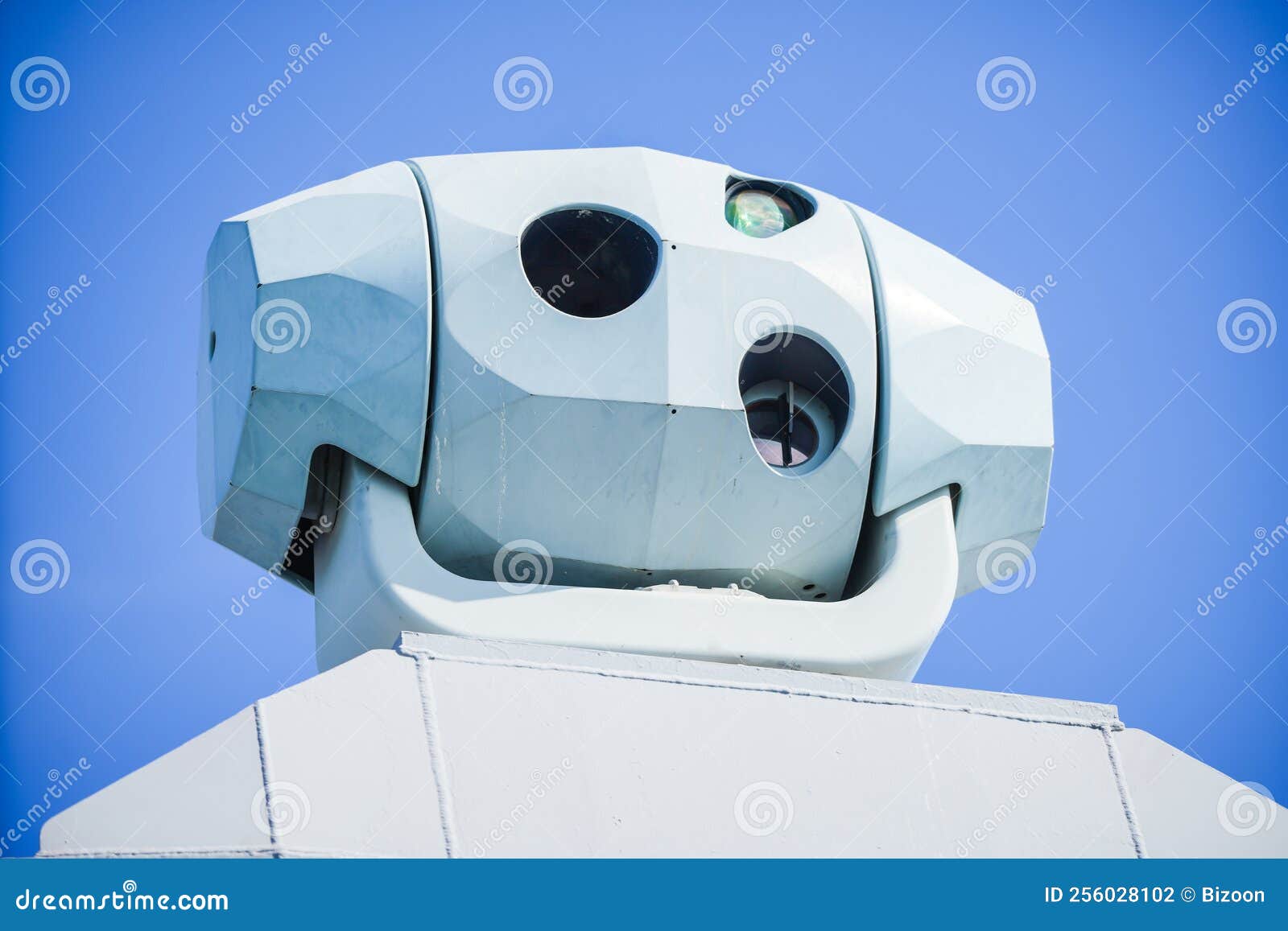 Military Radar Air Surveillance on Navy Ship Stock Photo - Image of ...