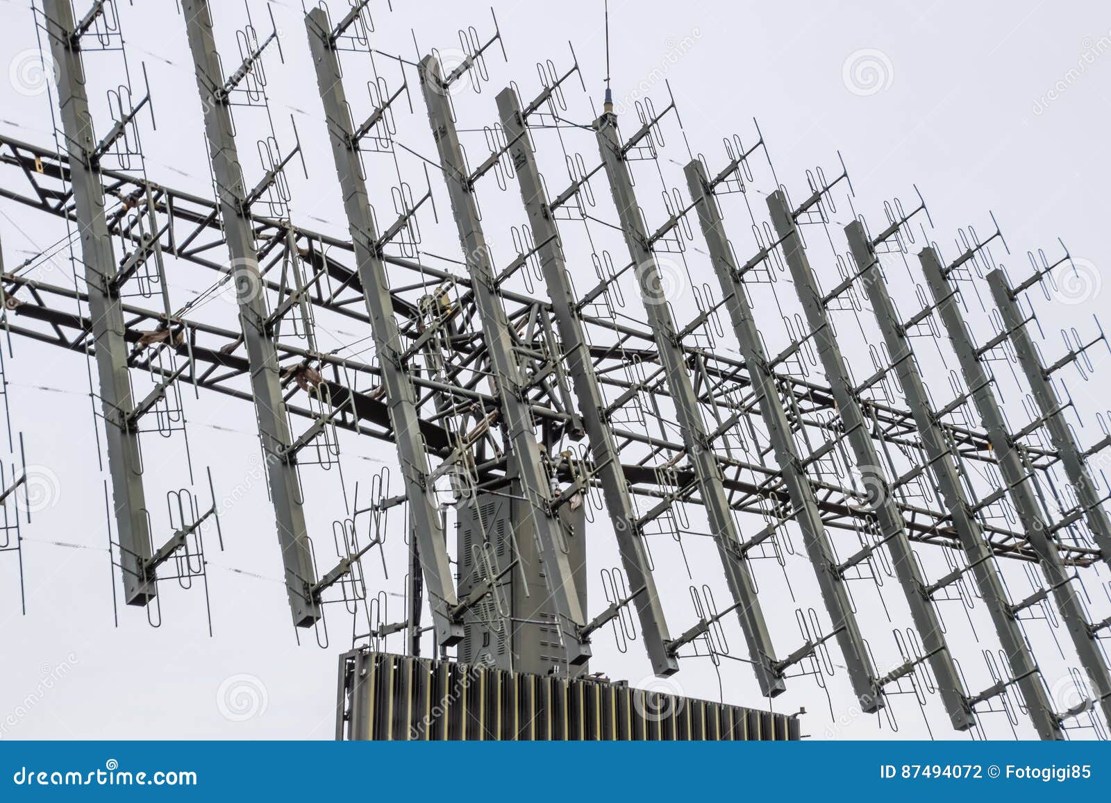 Military Radar Antenna. a Grid of Small Antennas Collected Large. Stock ...
