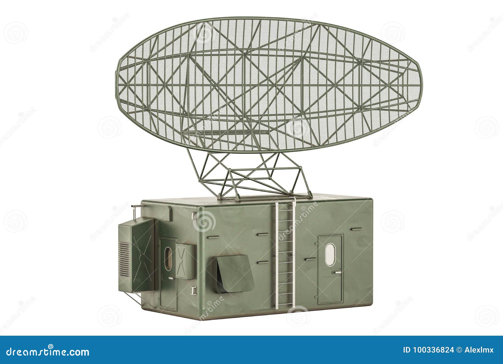 Military Radar. Control Panel For Army Aviation. Screen With Map Vector ...