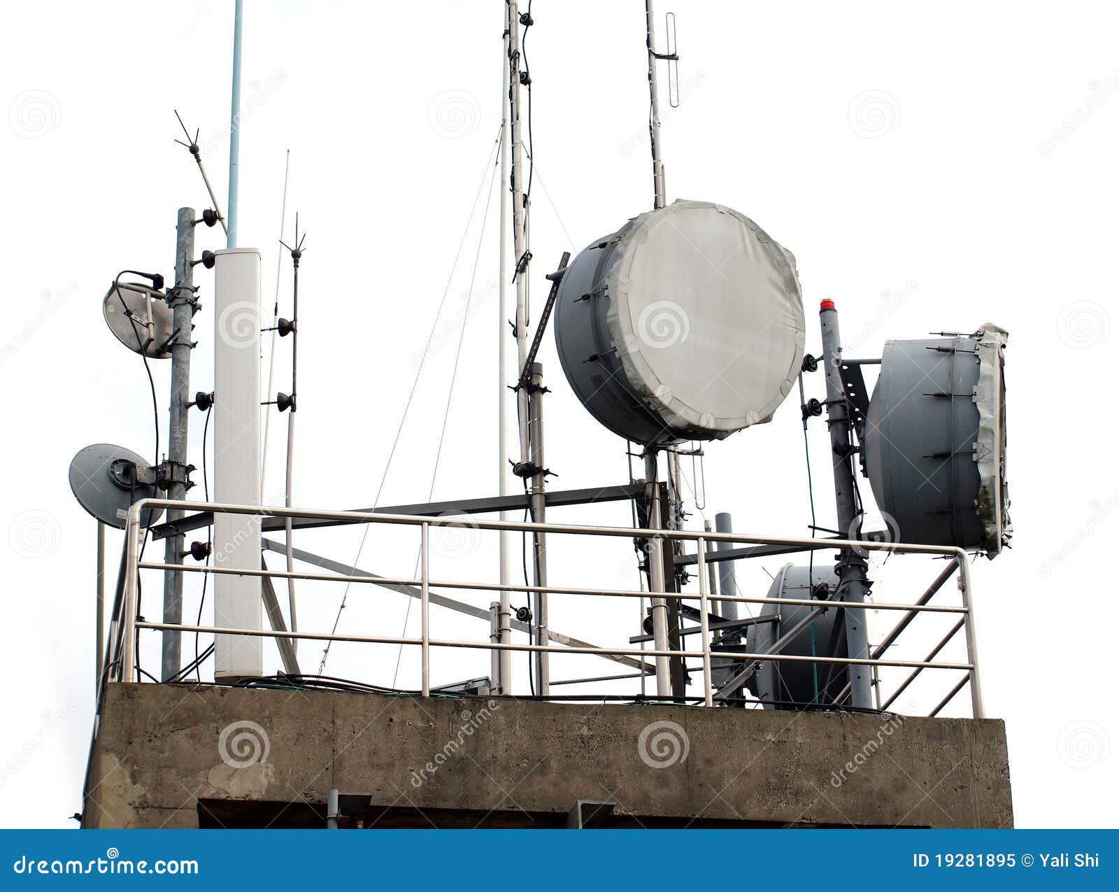 Military Radar Installation Stock Image - Image of signals, electronics ...
