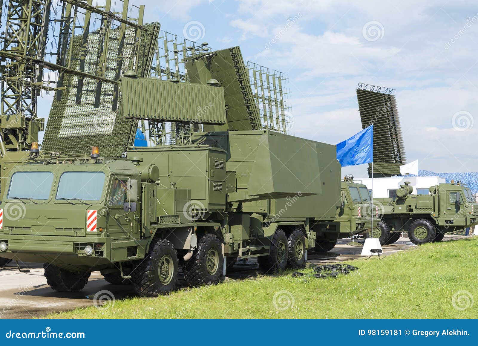 Military Radar Machine at the International Exhibition. Stock Image ...
