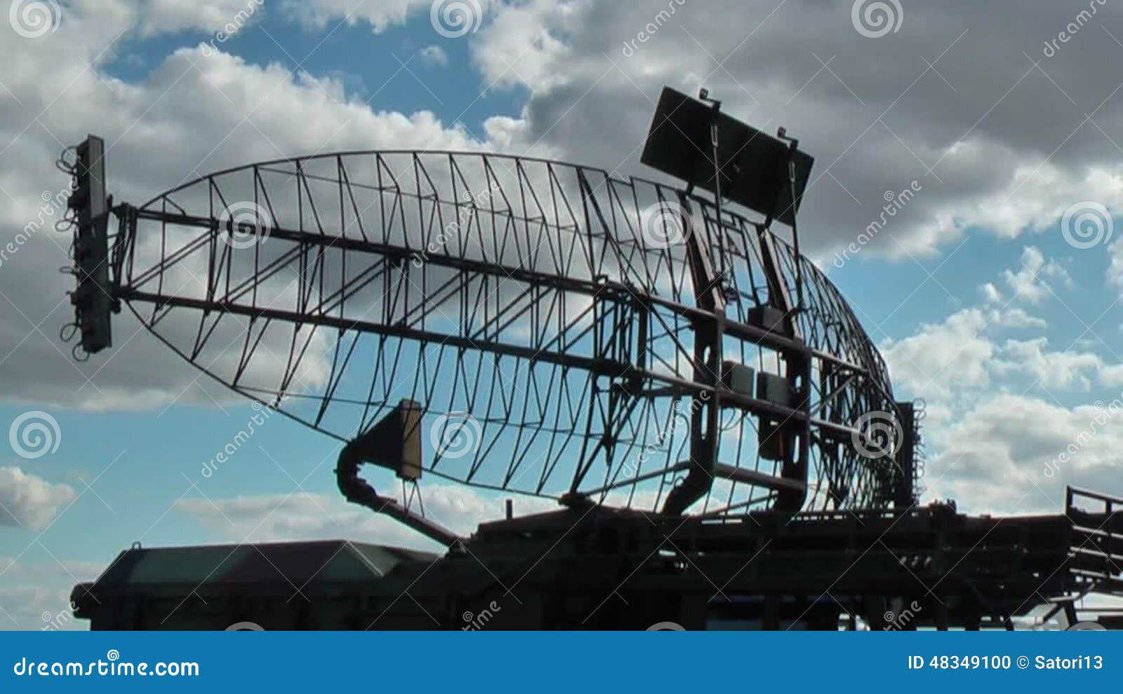 Military radar stock footage. Video of defence, receiver - 48349100