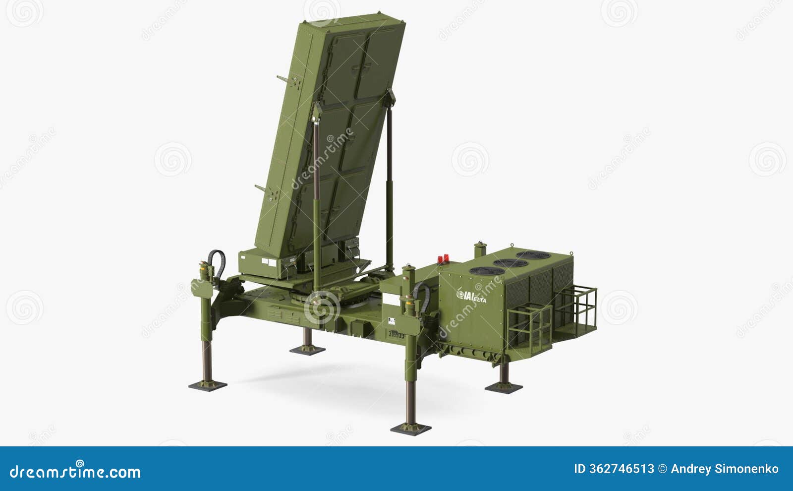 Military Radar System with Elevated Antenna Design Stock Image - Image ...