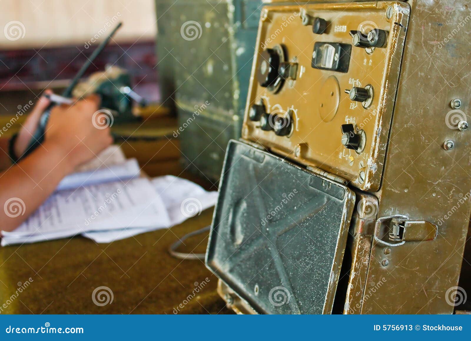 Military Radio Control Room (1) Stock Image - Image of controller ...