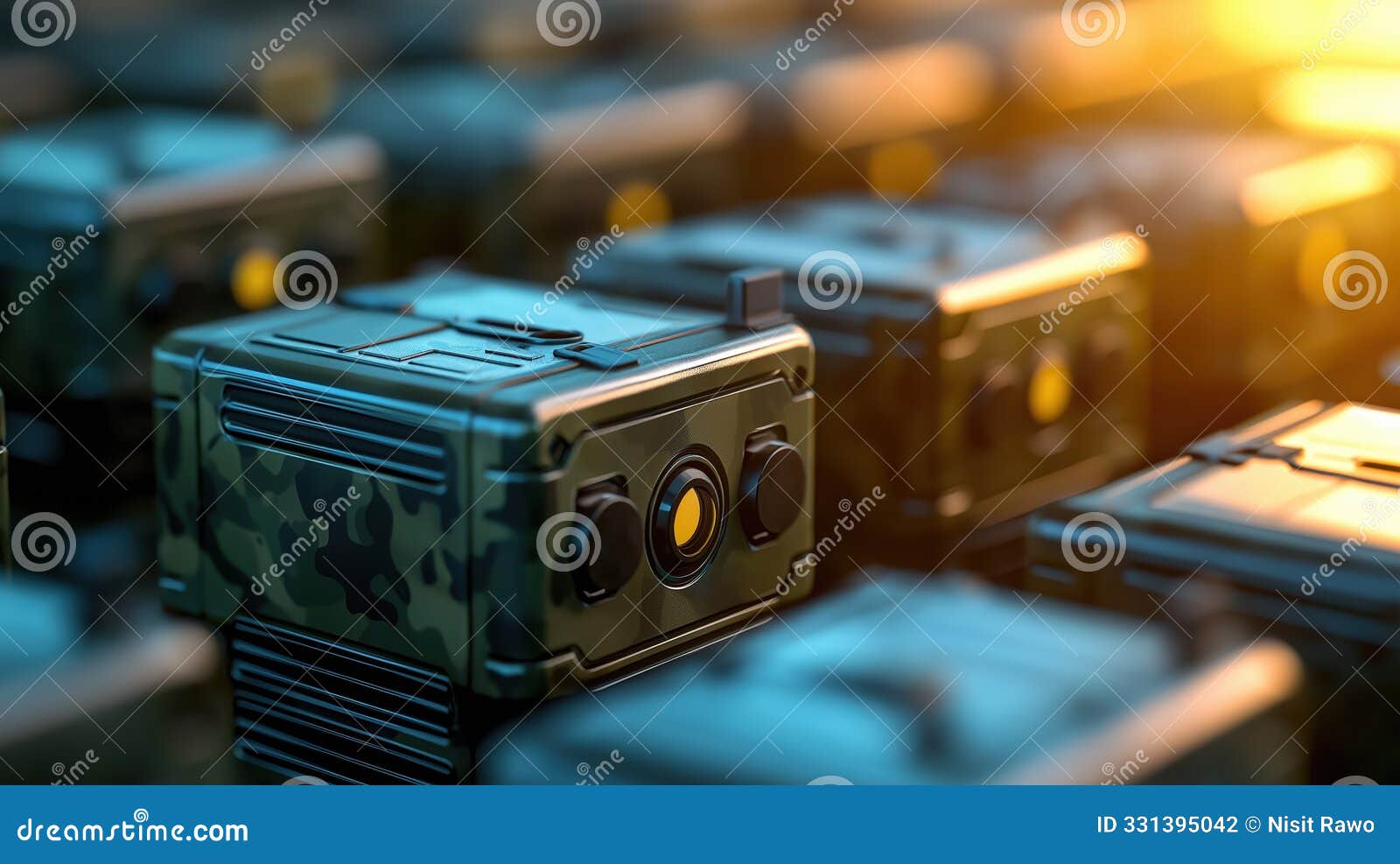 Military Radios with Rugged Design, Secure Communication Channels, 3D ...