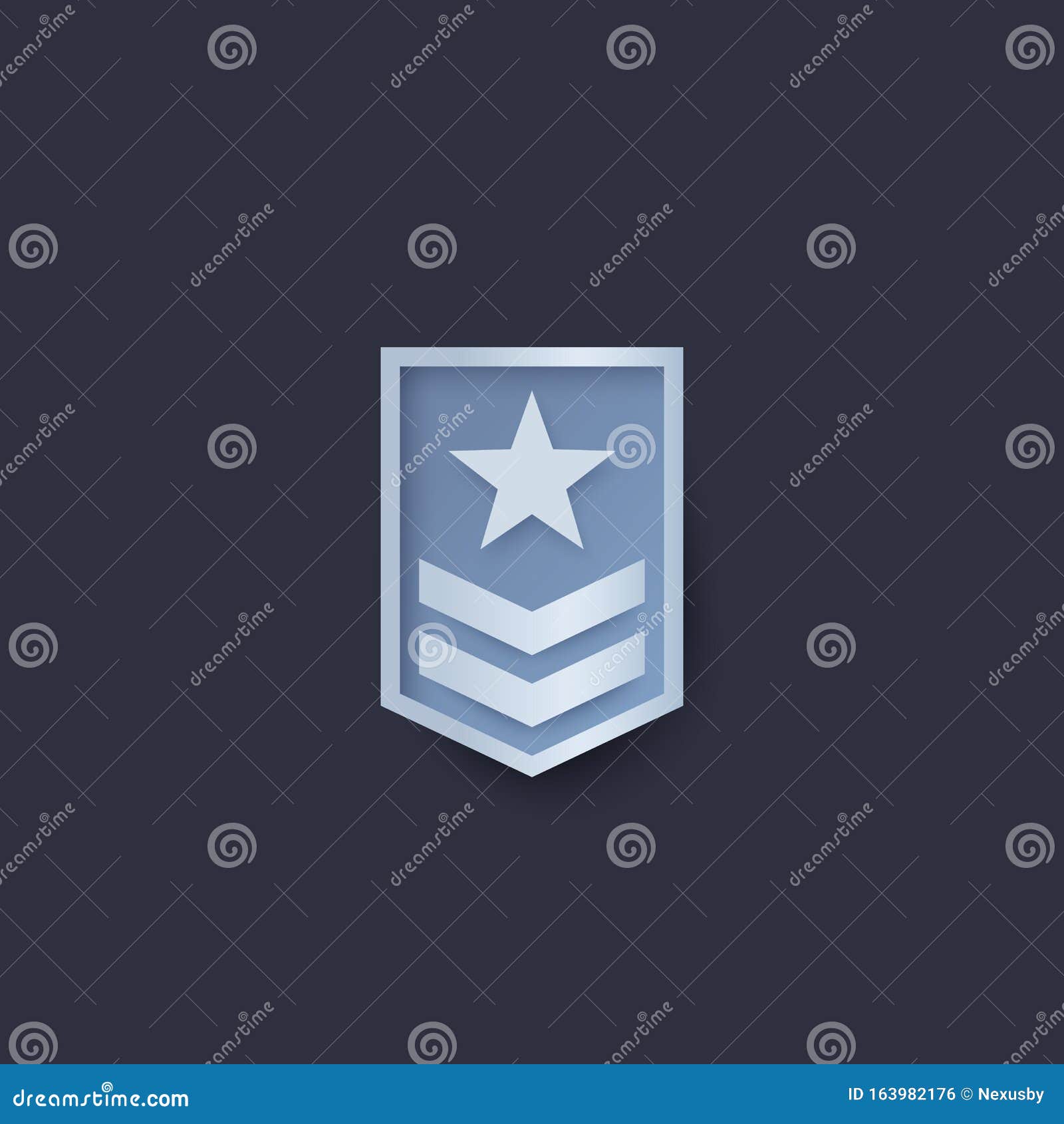 Military rank, vector stock vector. Illustration of logo - 163982176