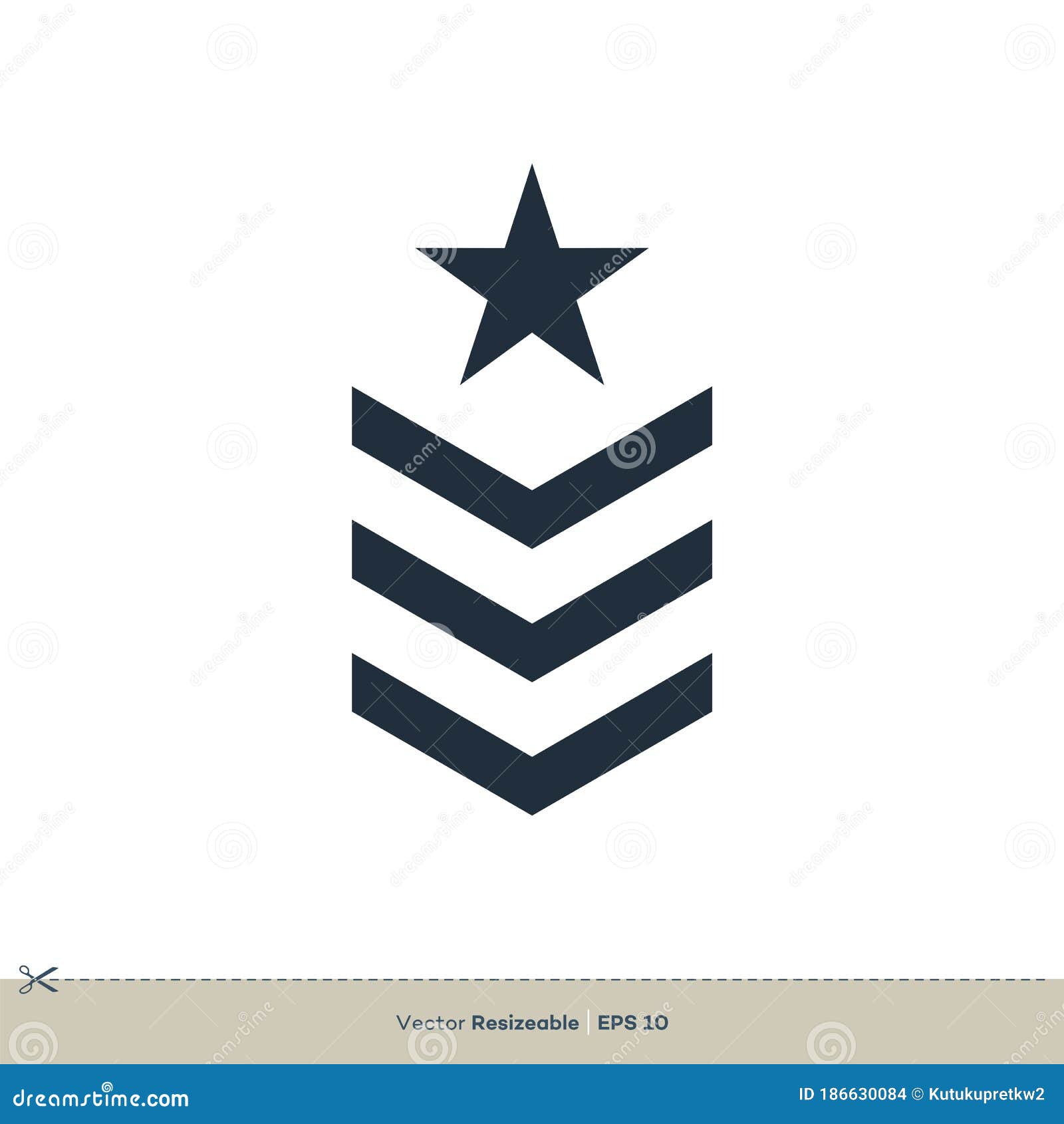 Military Rank Vector Icon Logo Template Illustration Design. Vector EPS ...