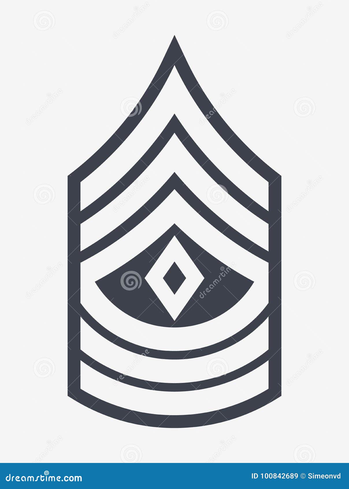 Military Ranks and Insignia. Stripes and Chevrons of Army Stock Vector ...