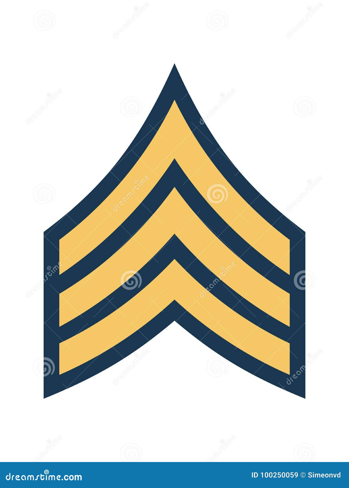 Military Ranks and Insignia. Stripes and Chevrons of Army Stock Vector ...