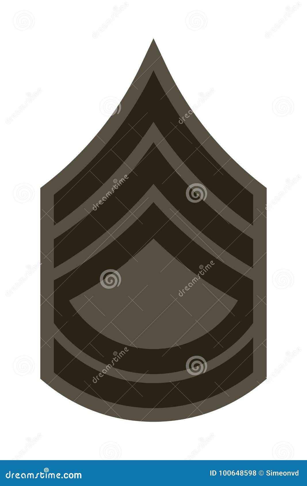Military Ranks and Insignia. Stripes and Chevrons of Army Stock Vector ...