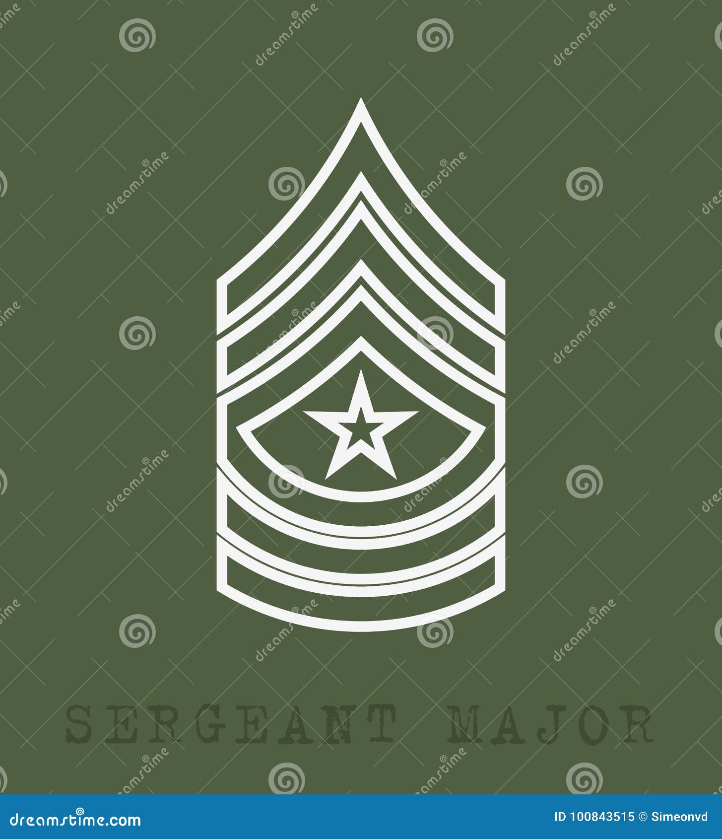 Military Ranks and Insignia. Stripes and Chevrons of Army Stock Vector ...