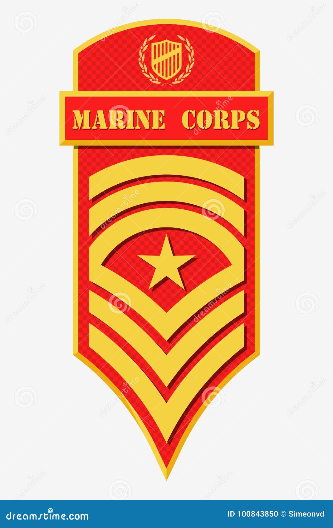 Military Ranks and Insignia. Stripes and Chevrons of Army Stock Vector ...