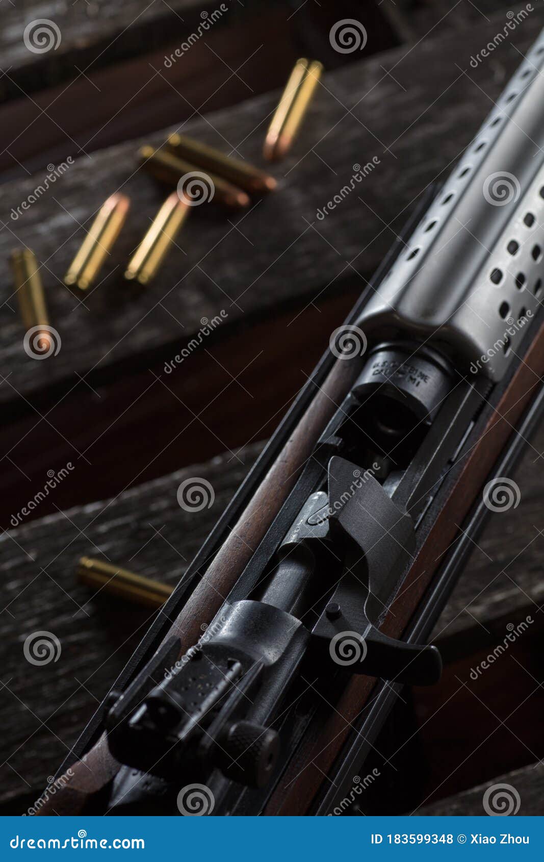 Submachine guns stock photo. Image of guns, metal, ammo - 183599348