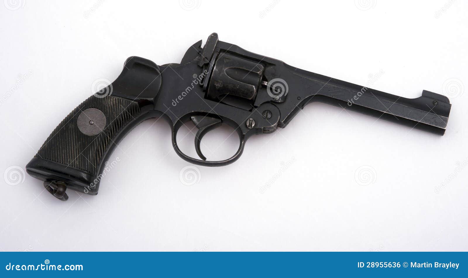 WW11 Military revolver stock photo. Image of antique - 28955636