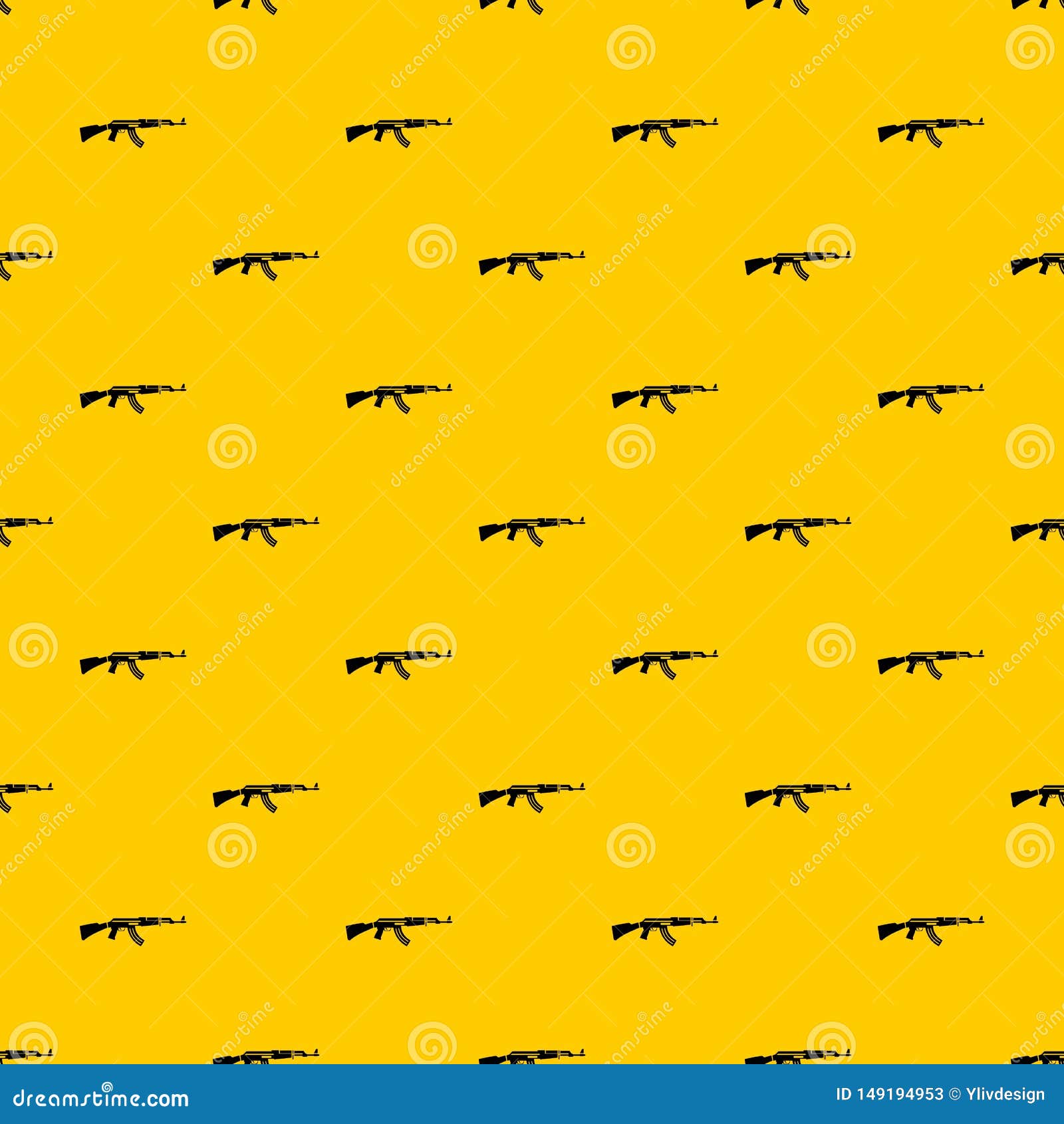 Military Rifle Pattern Vector Stock Vector - Illustration of repeat ...
