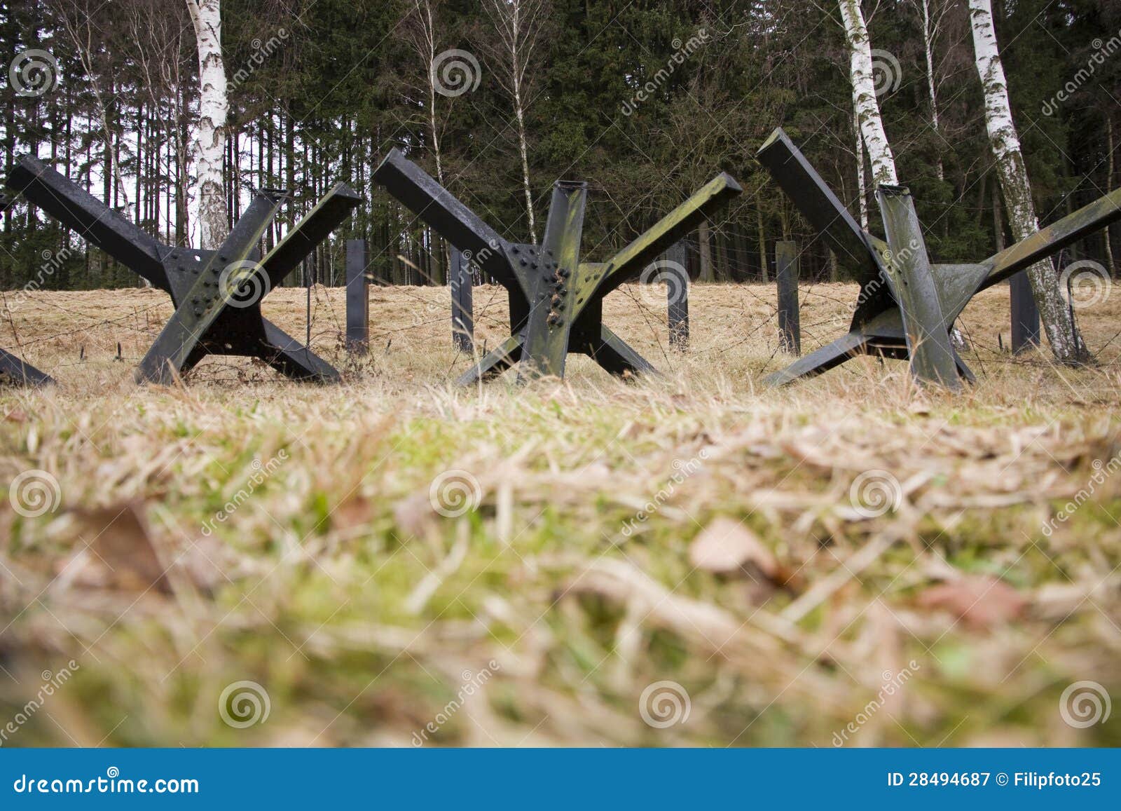 Military roadblock stock image. Image of creepy, decrepit - 28494687