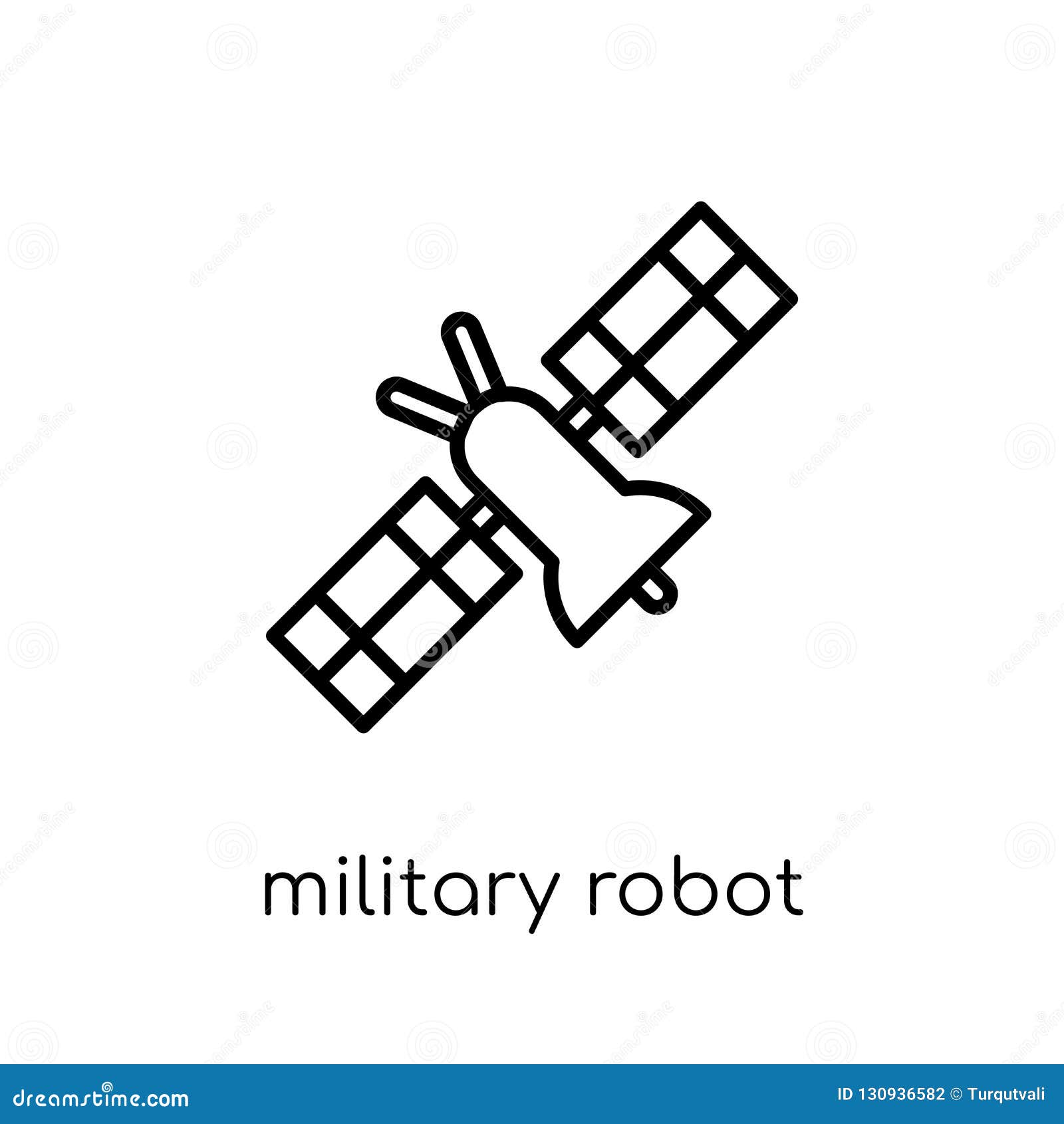 Military Robot Machine Icon from Army Collection. Stock Vector ...