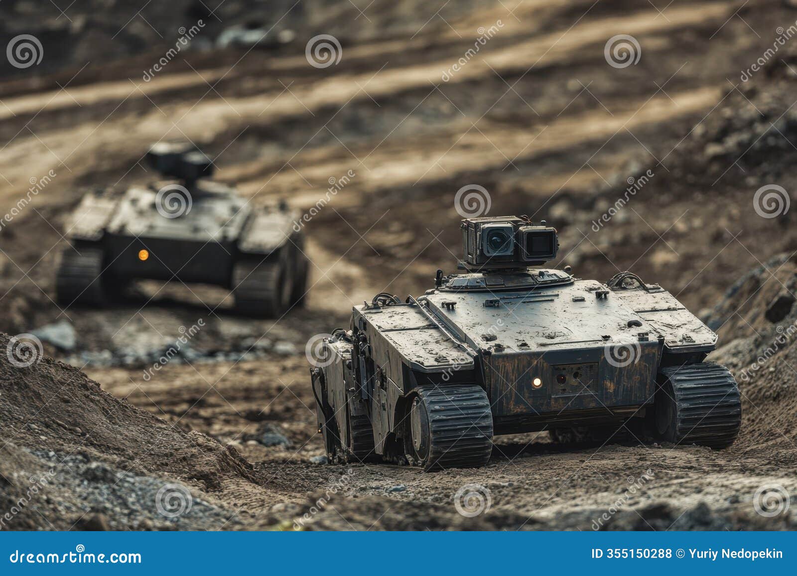 Military Robots Navigate Rugged Terrain during a Tactical Training ...
