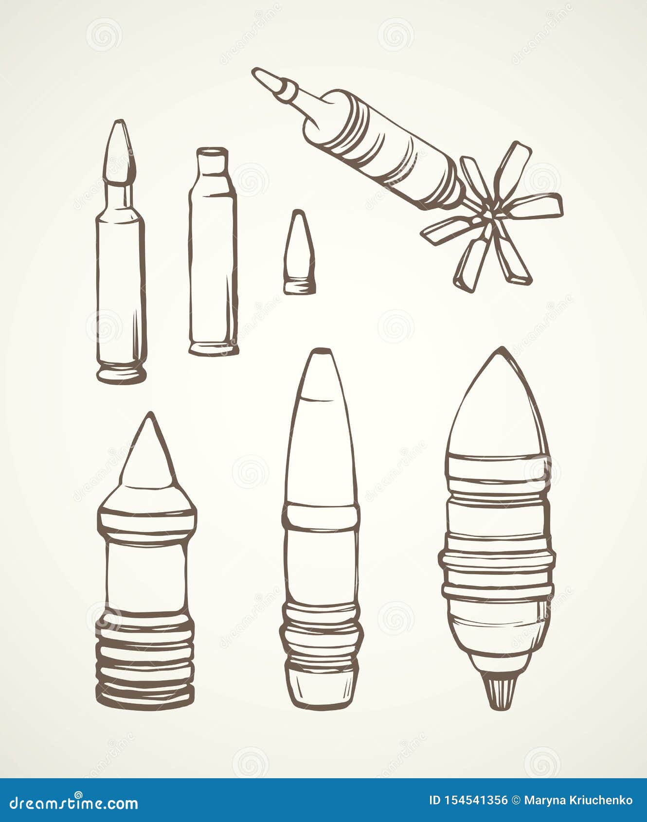 Military Rocket. Vector Drawing Stock Vector - Illustration of fight ...