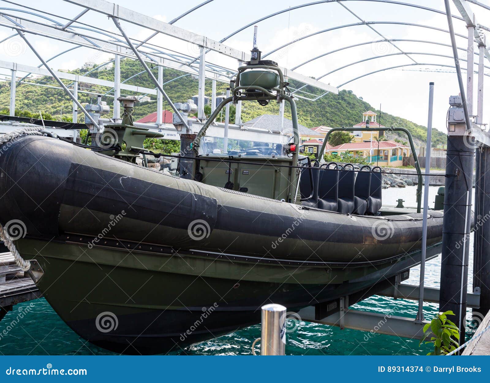 Military Rubber Boat stock photo. Image of ocean, rescue - 89314374