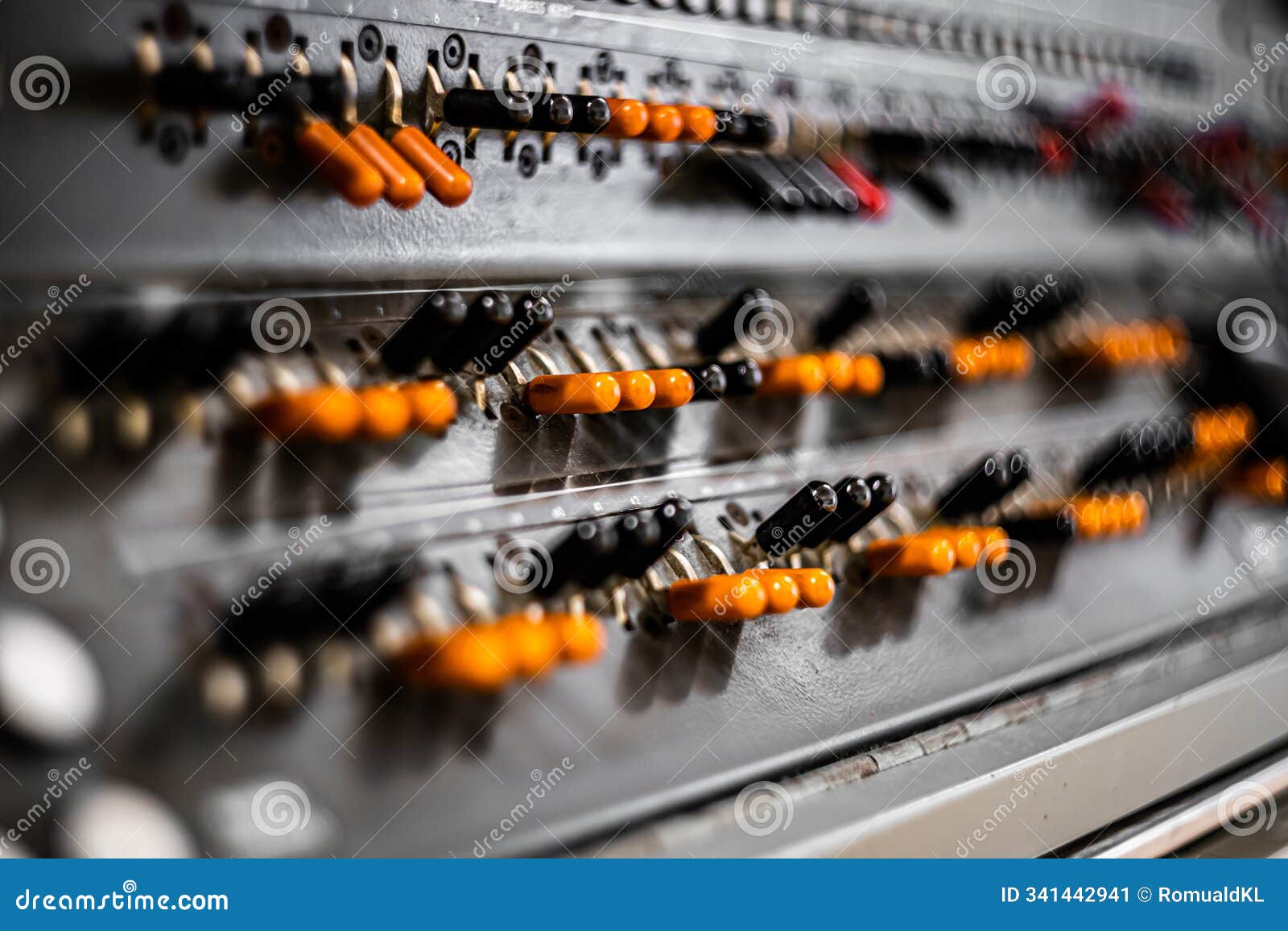 Military Safety Control Panel with Lot of Switches Stock Image - Image ...