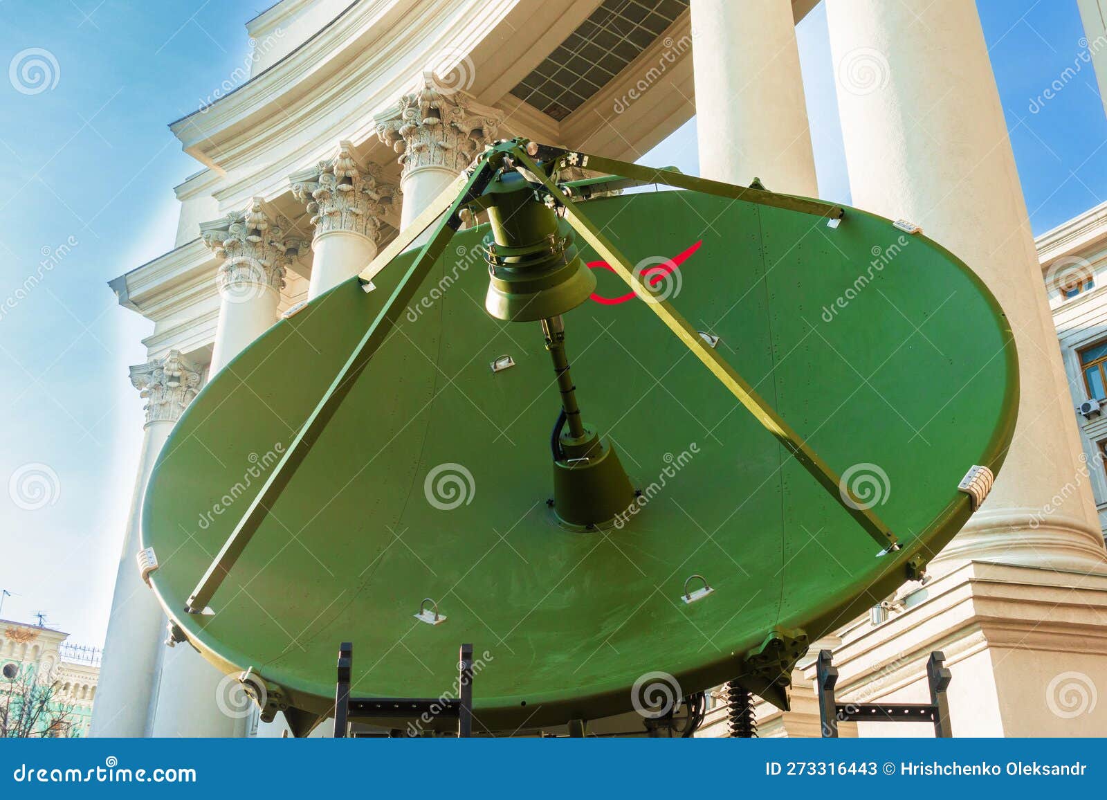 Military Satellite Central Field Station Stock Image - Image of ...