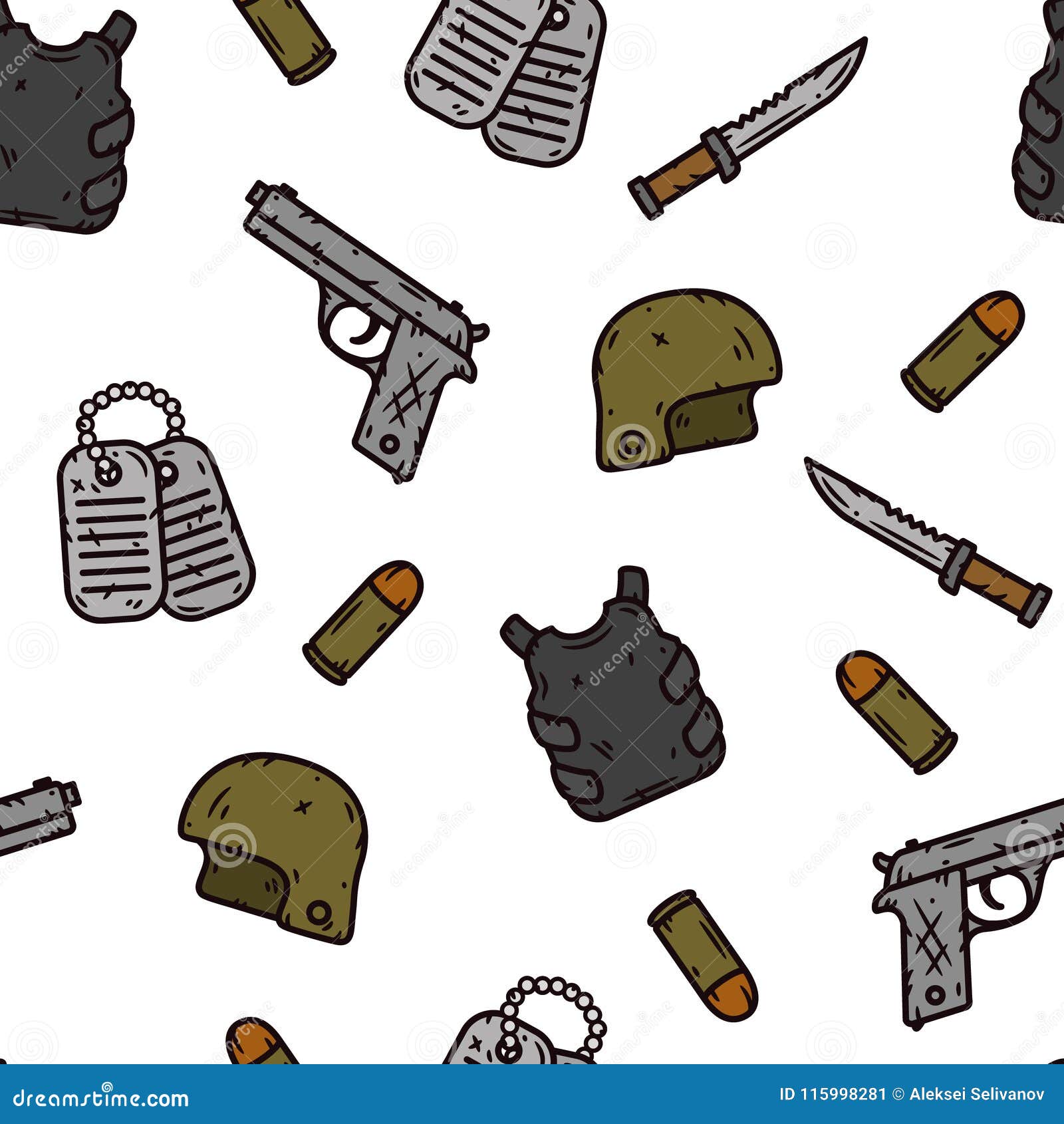 Weapons Vector Handgun Pistol Submachine Hand Gun Handgun Military ...