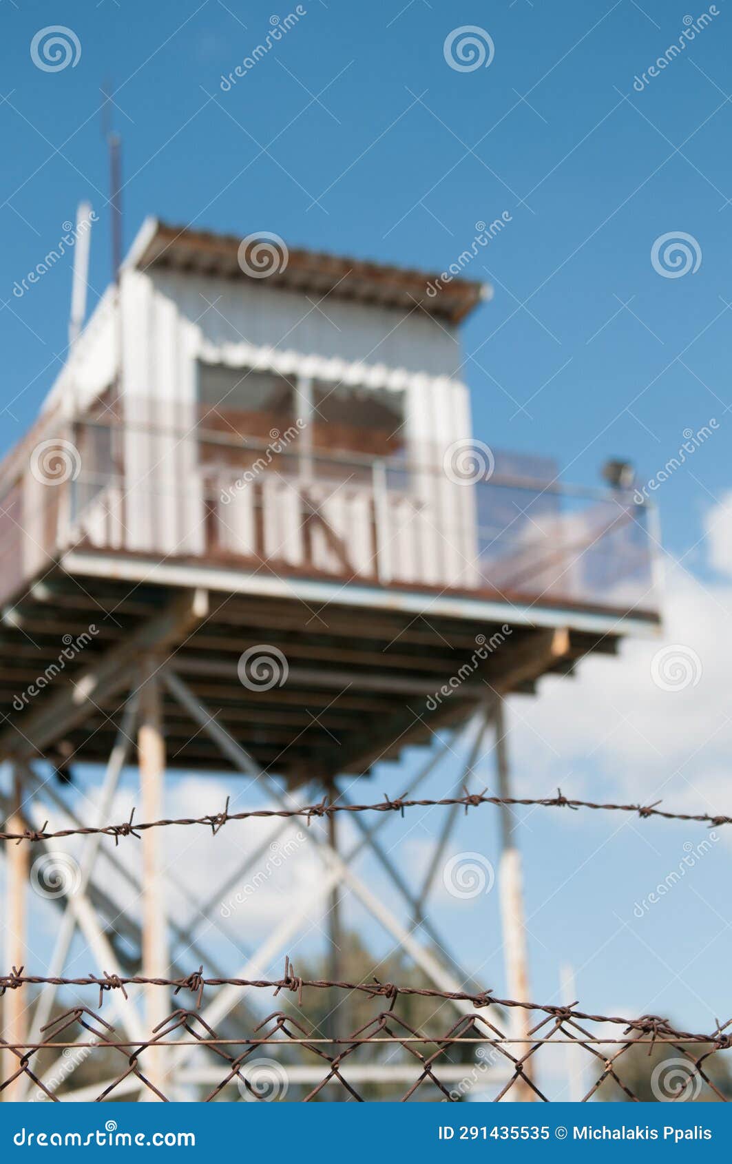Military Security Watchtower Guardhouse Observation Tower Stock Image ...