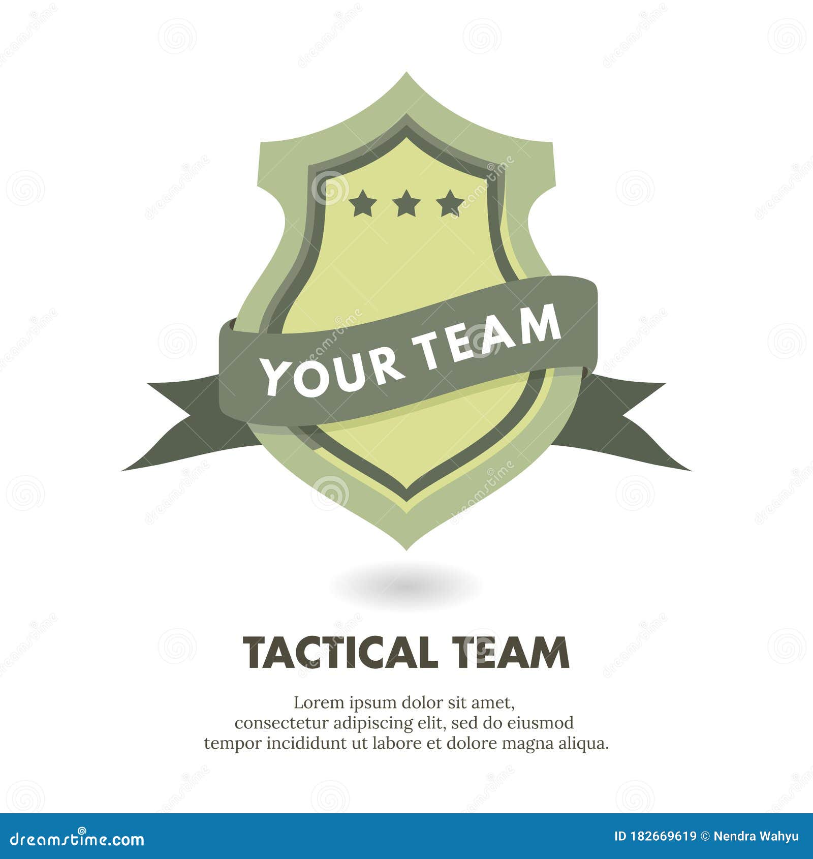 Vector Illustration of a Shield Logo Wrapped in a Ribbon. Suitable for ...