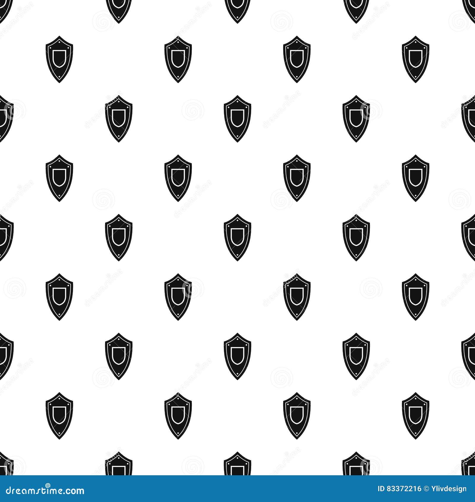 Military Shield Pattern, Simple Style Stock Vector - Illustration of ...