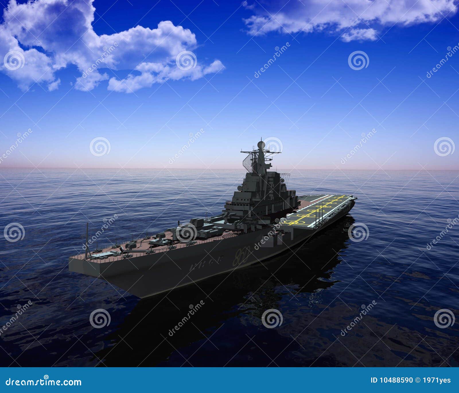 Military Ship. Top, Front And Side View. Battleship 3d Model ...