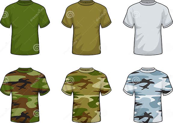 Military Shirts stock vector. Illustration of vector, clip - 1952914