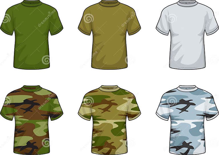 Military Shirts stock vector. Illustration of vector, clip - 1952914
