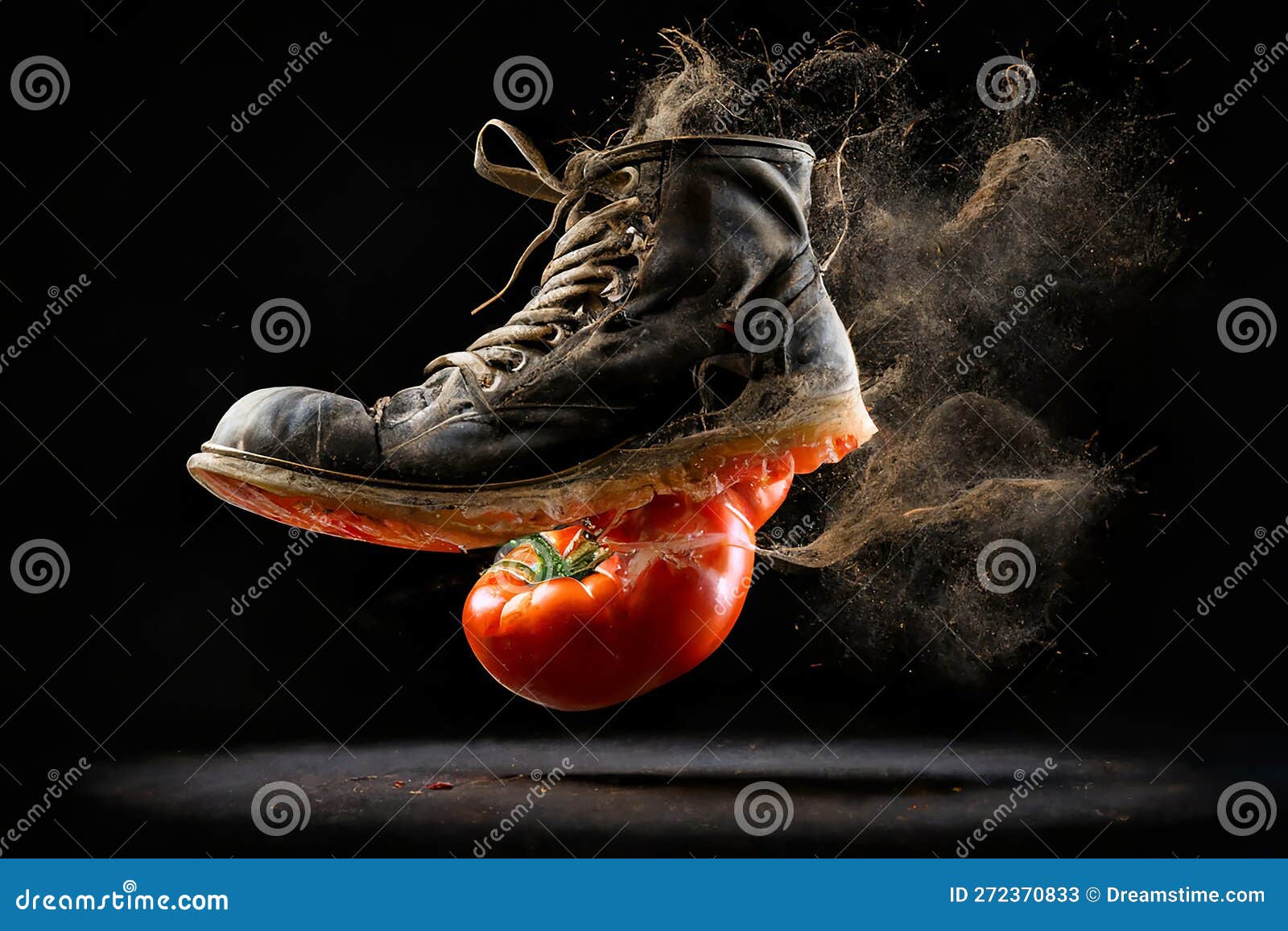 Shoe Crushing In Mid-air Cartoon Character Foot Illustration ...