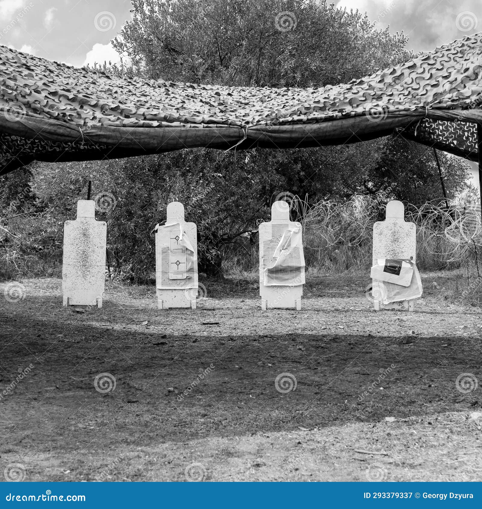 Shooting Range with Targets and Shelter Outdoors Stock Image - Image of ... Shooting Range with Targets and Shelter Outdoors Stock Image - Image of ...