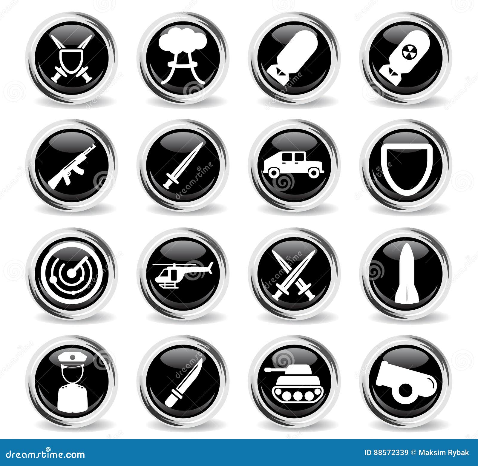 War Humvee Icons Stock Illustration | CartoonDealer.com #86672242