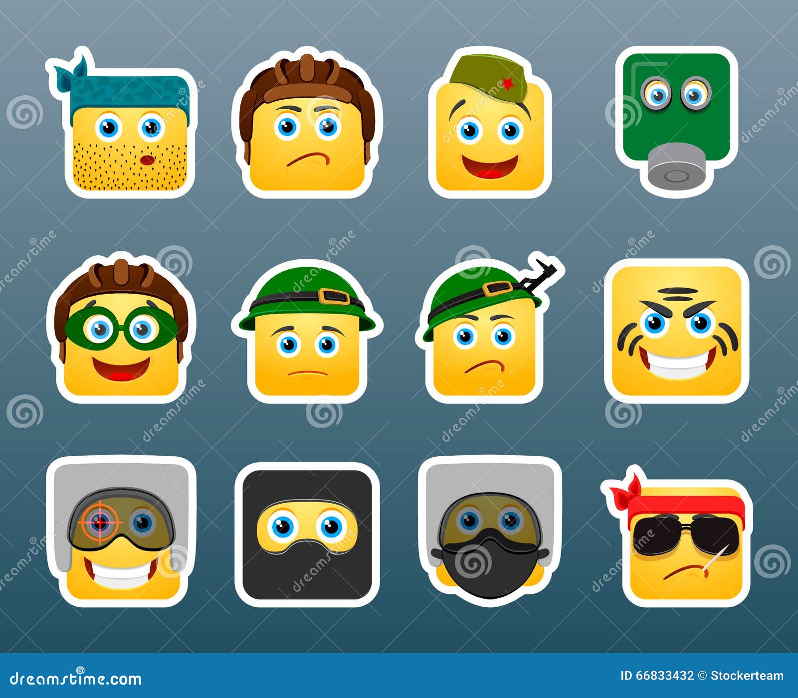 Military Smilies Royalty-Free Stock Photography | CartoonDealer.com ...