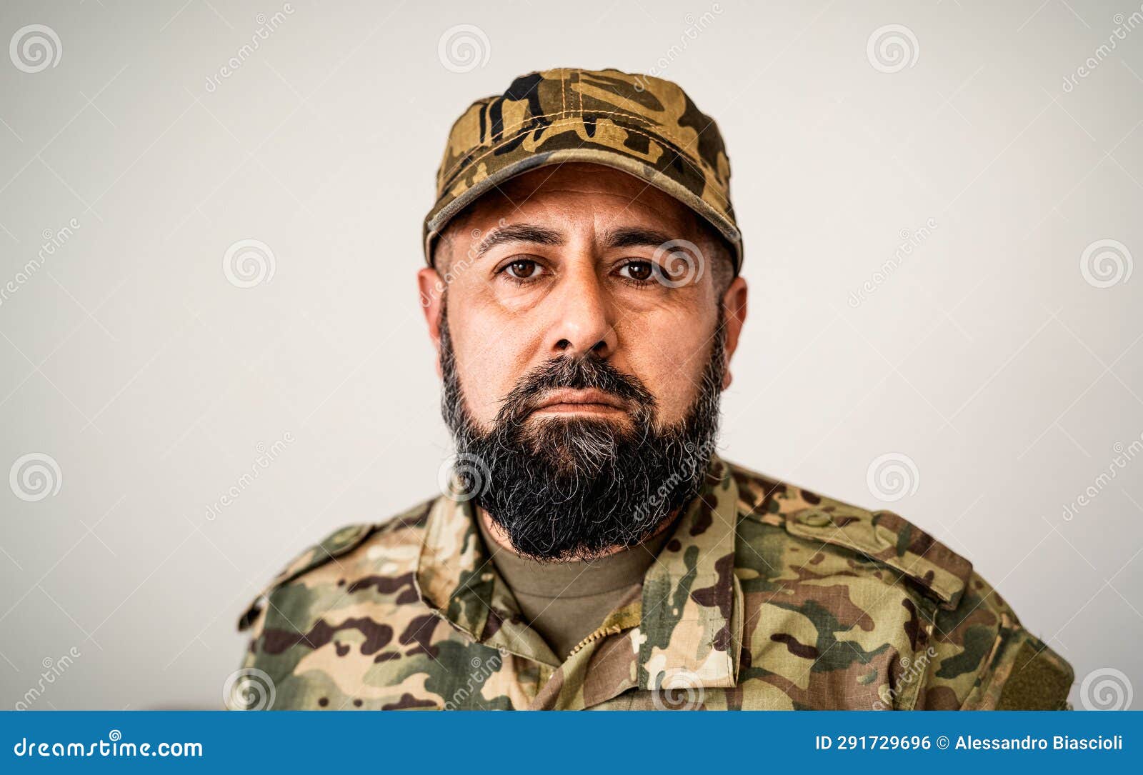 Military Soldier Looking at Camera Stock Photo - Image of officer ...