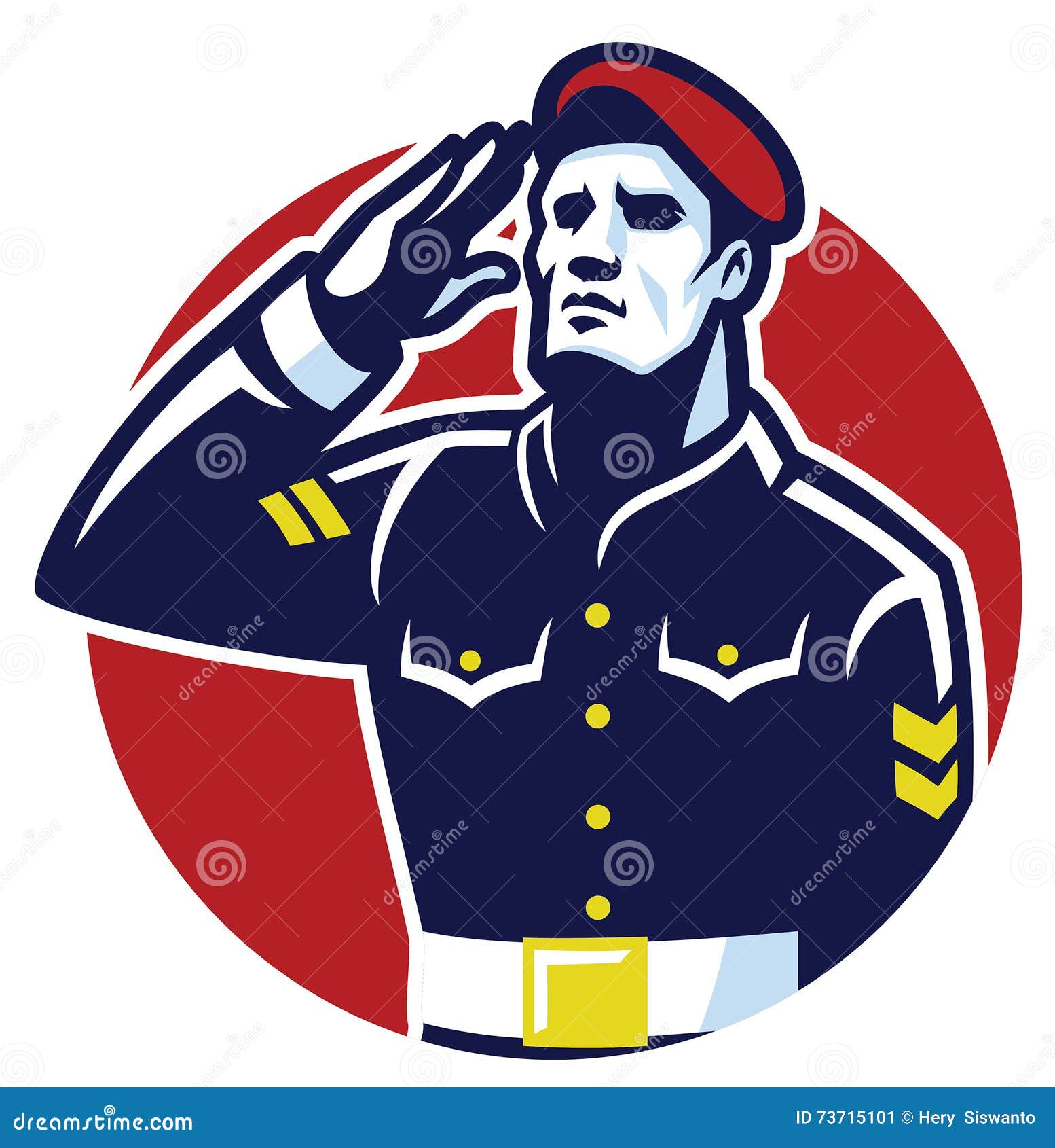 Military Soldier Salute stock vector. Illustration of honor - 73715101