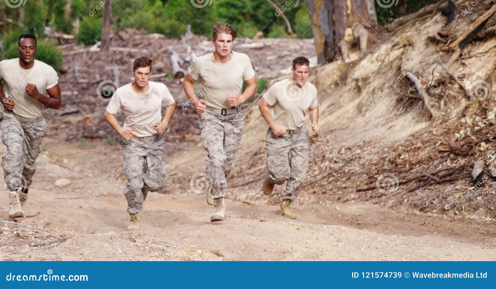 Military Soldiers Jogging at Boot Camp 4k Stock Video - Video of 1080p ...