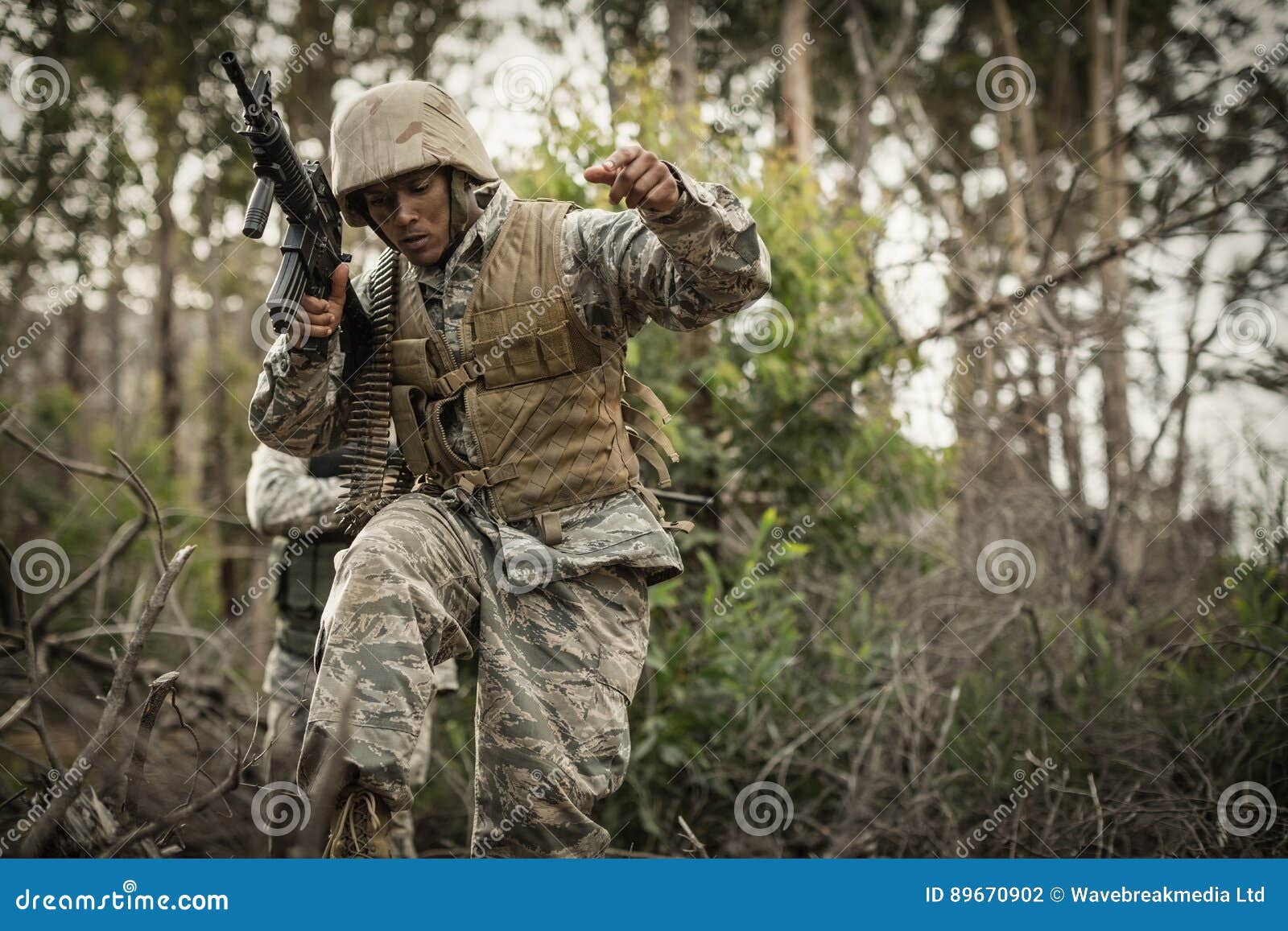 Military Soldiers during Training Exercise with Weapon Stock Photo ...
