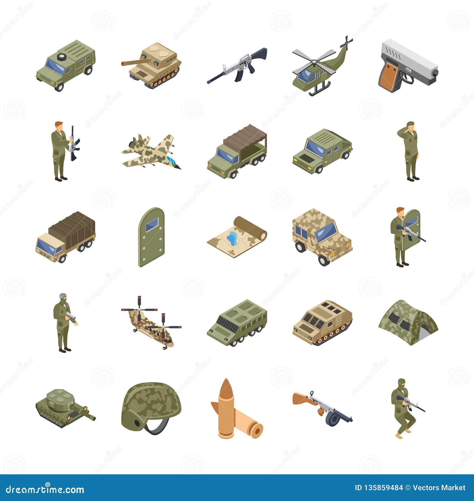 Military Special Forces Army Icons Stock Photography | CartoonDealer ...